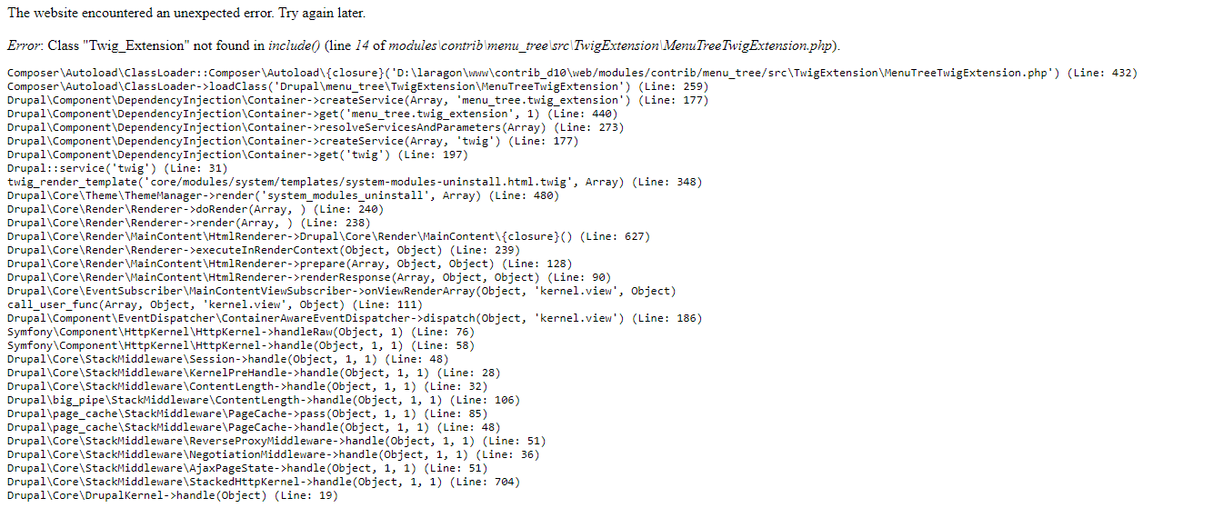 Issue with module installation [#3422838] | Drupal.org